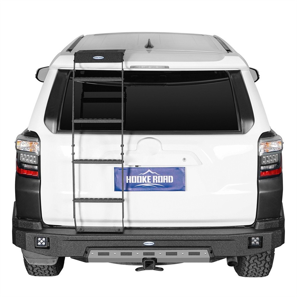 For 2010-2024 Toyota 4Runner Roof Rack Cargo Basket / Rear Hatch Ladder ...