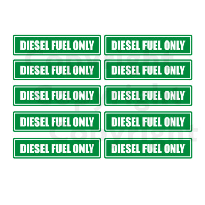 DIESEL FUEL ONLY Warning sticker multi pack decal labels- Diesel ...