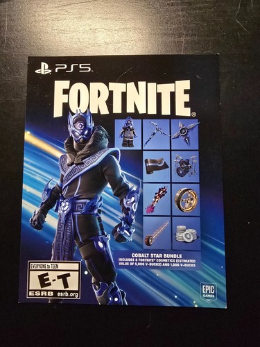 Fortnite Cobalt Star PS5 Exclusive Bundle (Multiple In-Game Rewards) | eBay