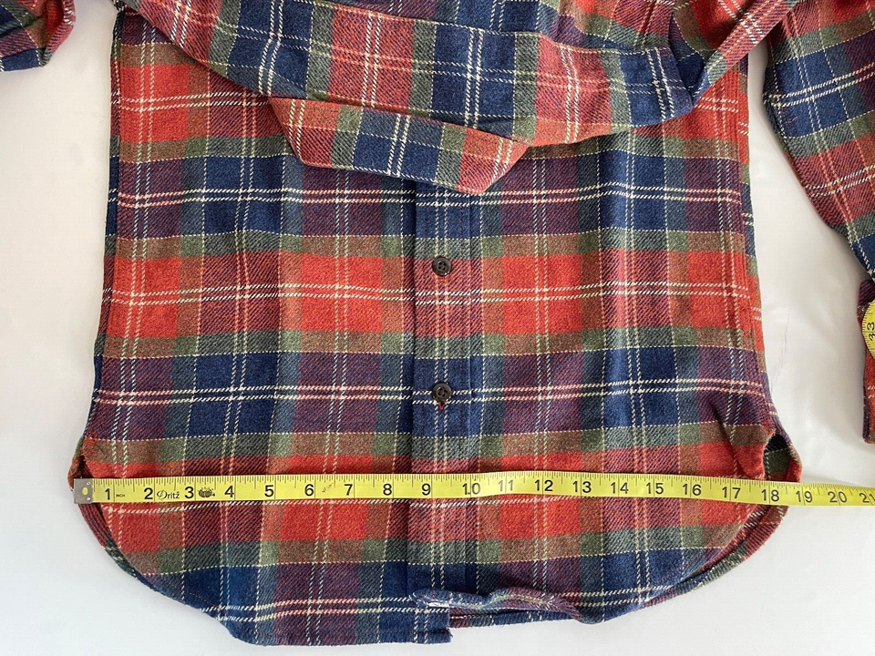 J.Crew NWT Wallace & Barnes heavyweight flannel shirt in plaid Red Size ...