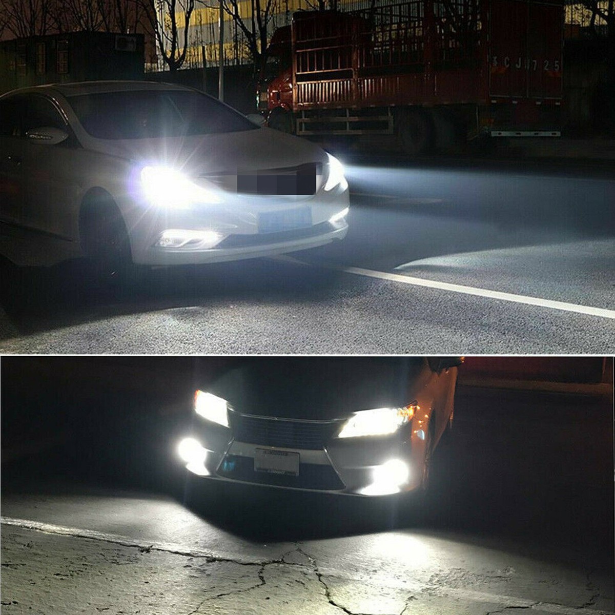 Fluorescent Blue Headlights