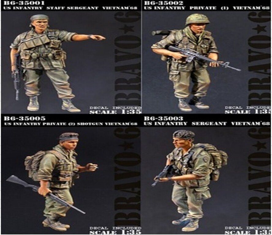 1:35 Scale Vietnam War 4 Resin Soldiers Unassembled Unpainted | eBay