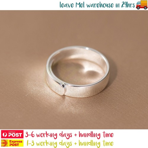 Rings Finger Bands 999 Sterling Silver Adjustable Size Jewellery | eBay ...