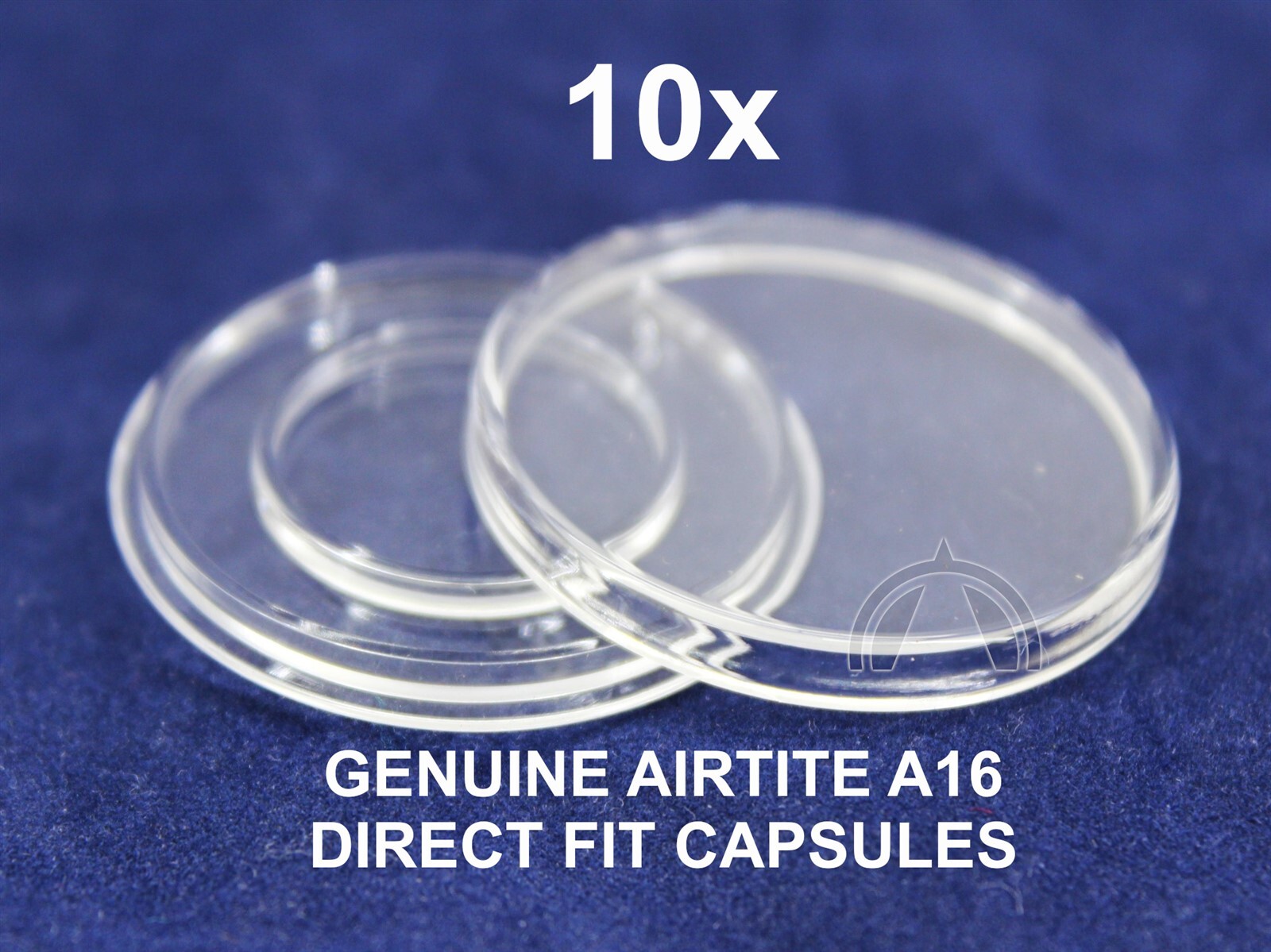 10 Airtite Coin Capsule Holders 16mm Direct Fit for 1/10th oz Gold ...
