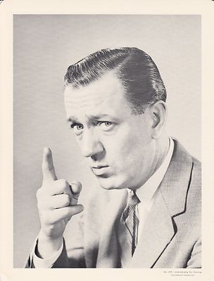 Vintage Retro STERN SCOLDING MAN IN SUIT Large Stock Photo on Cardstock ...