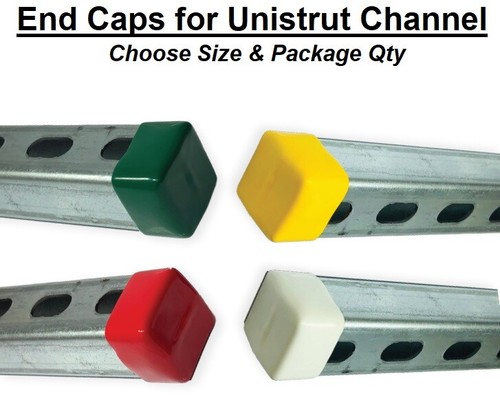 Plastic Safety End Caps for Unistrut Channel 1-5/8''x (Choose Height ...