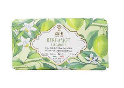 Zeni Italian Luxury Bath Bar Soap Bergamot scented large 9.1oz | eBay