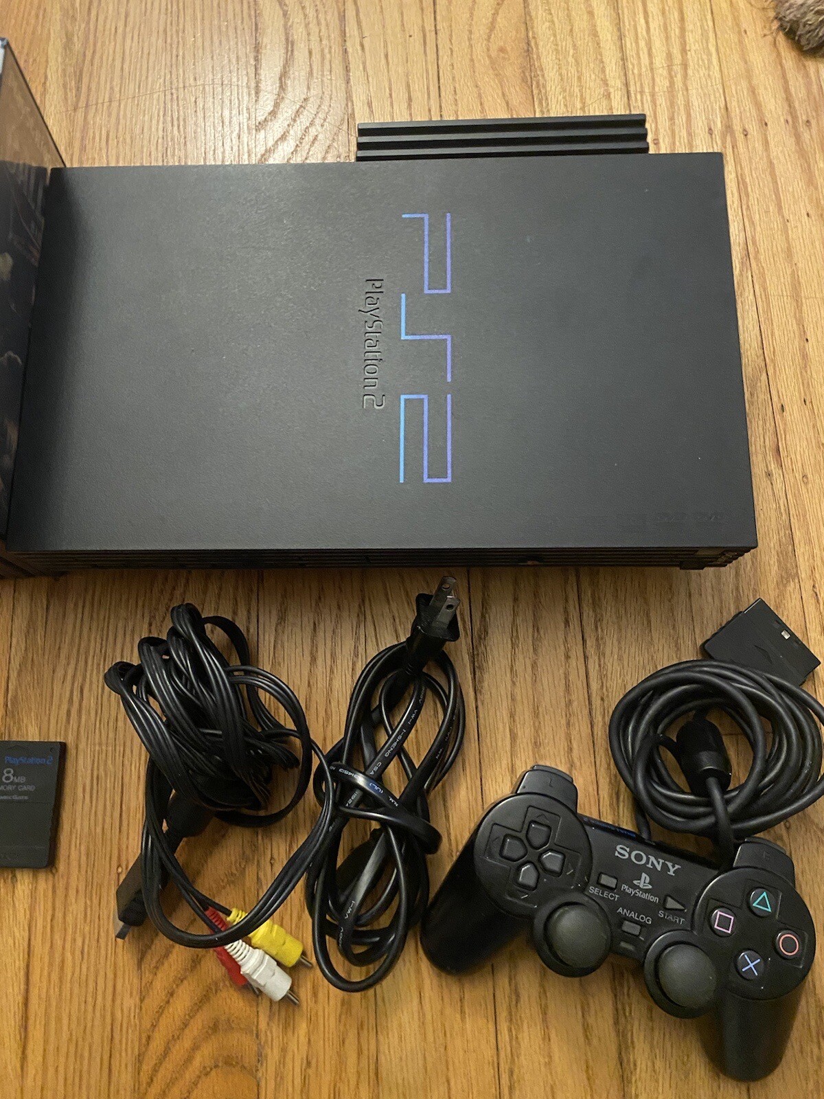 Sony PlayStation 2 Fat Console System Bundle + Network Adaptor + PS2 8 ...