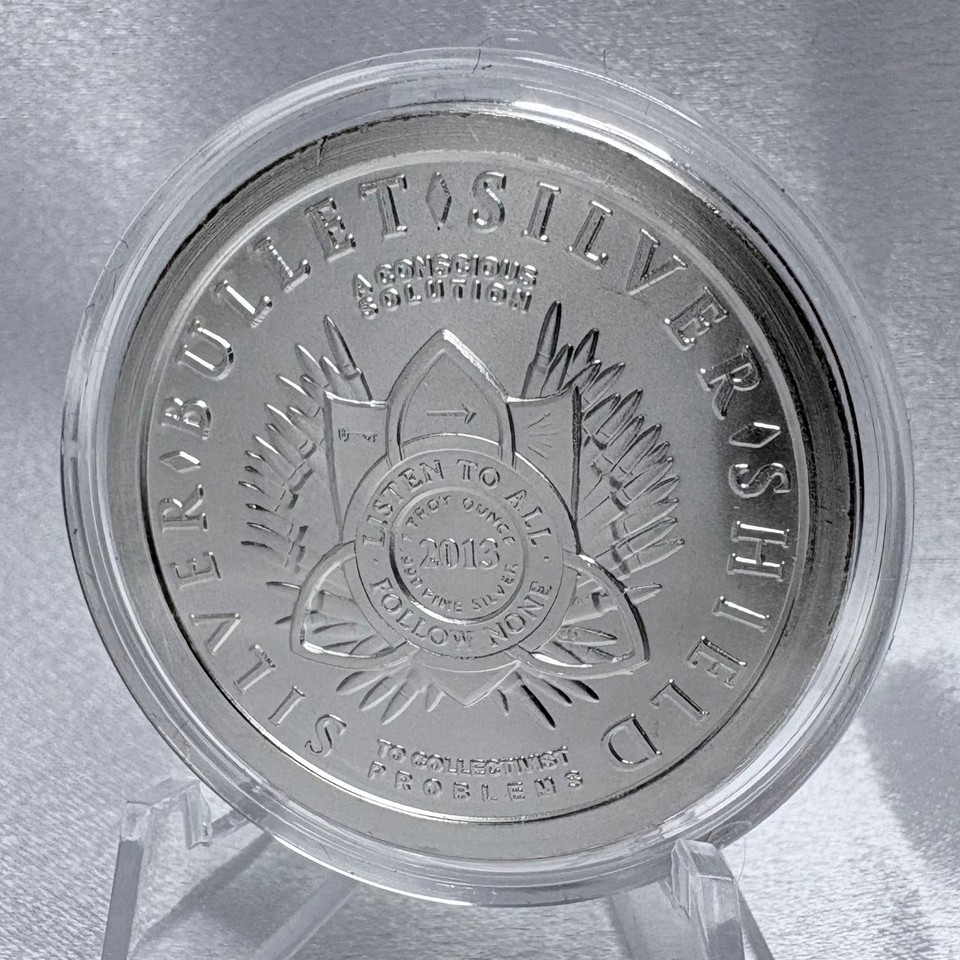 2013 Silver Shield Sic Semper Tyrannis 1 oz .999 Silver Coin [CD1] | eBay