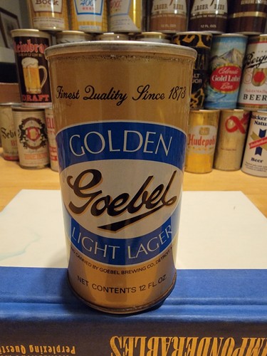 Goebel SS early ring and B/O enamel beer can. Goebel Brew Detroit MICH ...