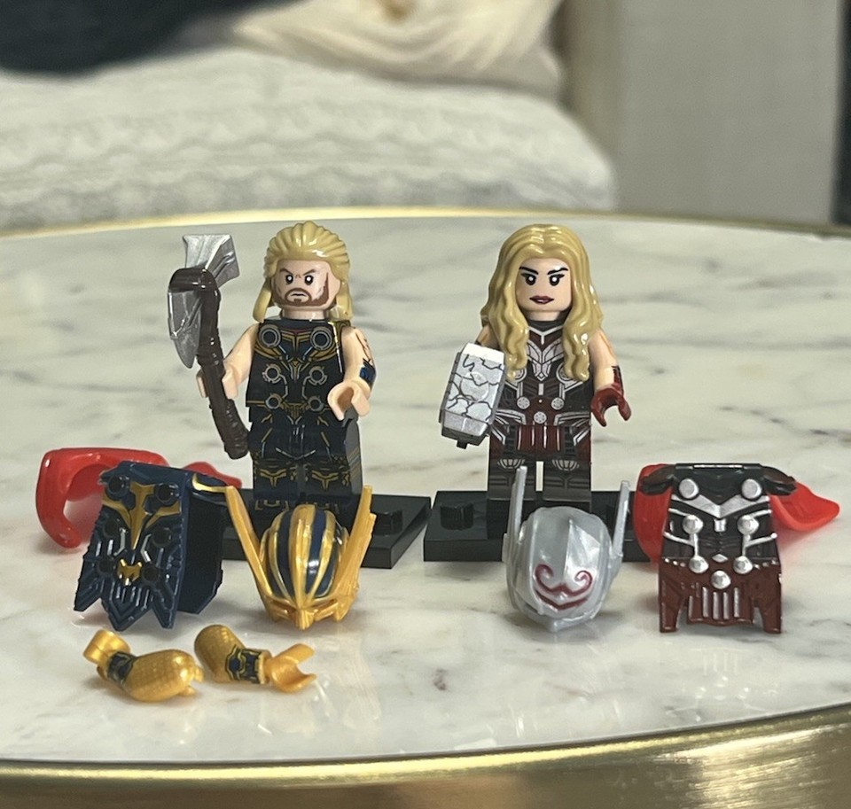 Lego Thor and Jane Foster Custom Printed Minifigure Thor Love And ...