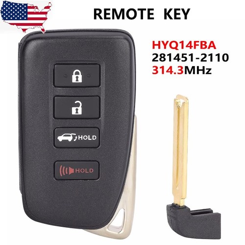 UNLOCKED FOR LEXUS NX SMART KEY KEYLESS REMOTE ENTRY FOB HYQ14FBA ...