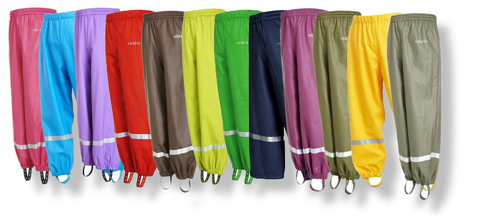 BMS Regenhose Matschhose Bundhose ohne Träger 98 104 110 116 122 128 ...
