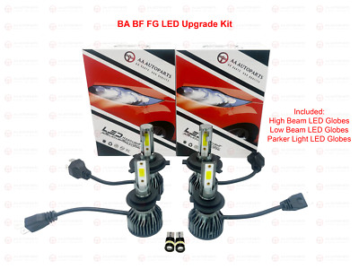 LED Headlight Kit Bulbs Globes Lamp Ford Falcon BA BF FG XR6 XR8 H4 H7 ...
