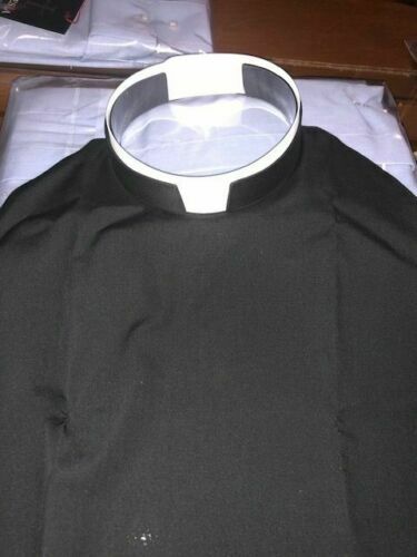 CLERGY ROMAN RABAT CLERICAL CATHOLIC PRIEST SHIRT COTTON BLEND MADE ...