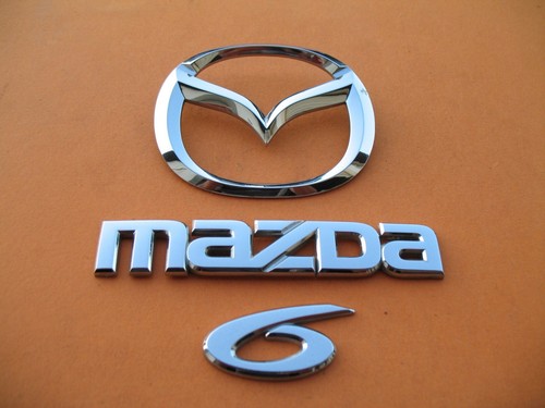 03 04 05 06 07 08 MAZDA 6 MAZDA6 SEDAN REAR EMBLEM LOGO BADGE SIGN ...
