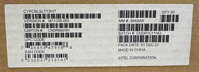 Intel CYPCBLSL112KIT 1U SlimSAS Cable x12 CPU to HSBP Kit NEW BROWN BOX ...