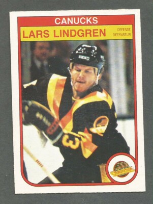1982-83 O-Pee-Chee OPC Hockey Lars Lindgren #349 Vancouver Canucks NM ...