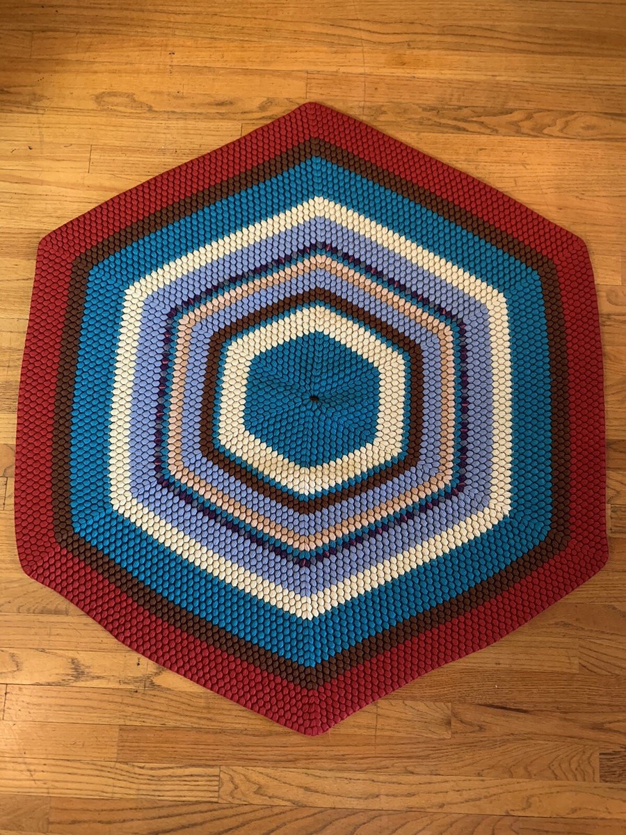 Hexagon Crochet Rug Pattern