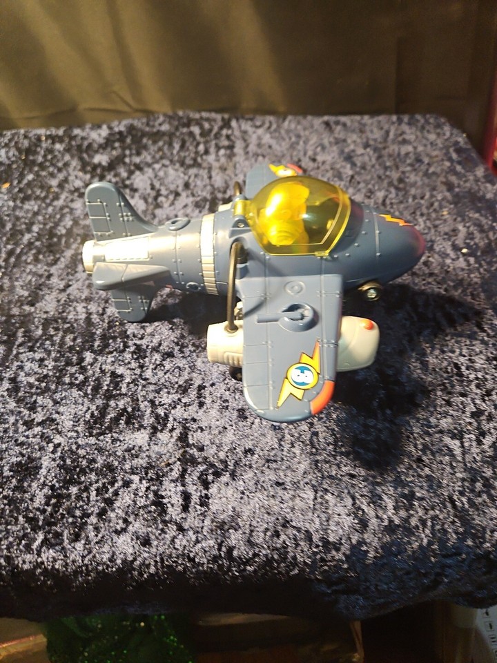 Fisher Price Imaginext Sky Racers Plane #3 Blue Twister Jet W/Pilot @J ...