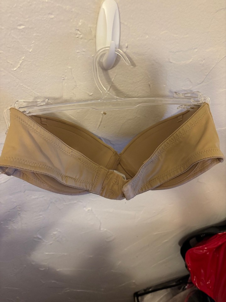NEW Maidenform 34A Padded Pushup Strapless Beige Underwire Bra | eBay