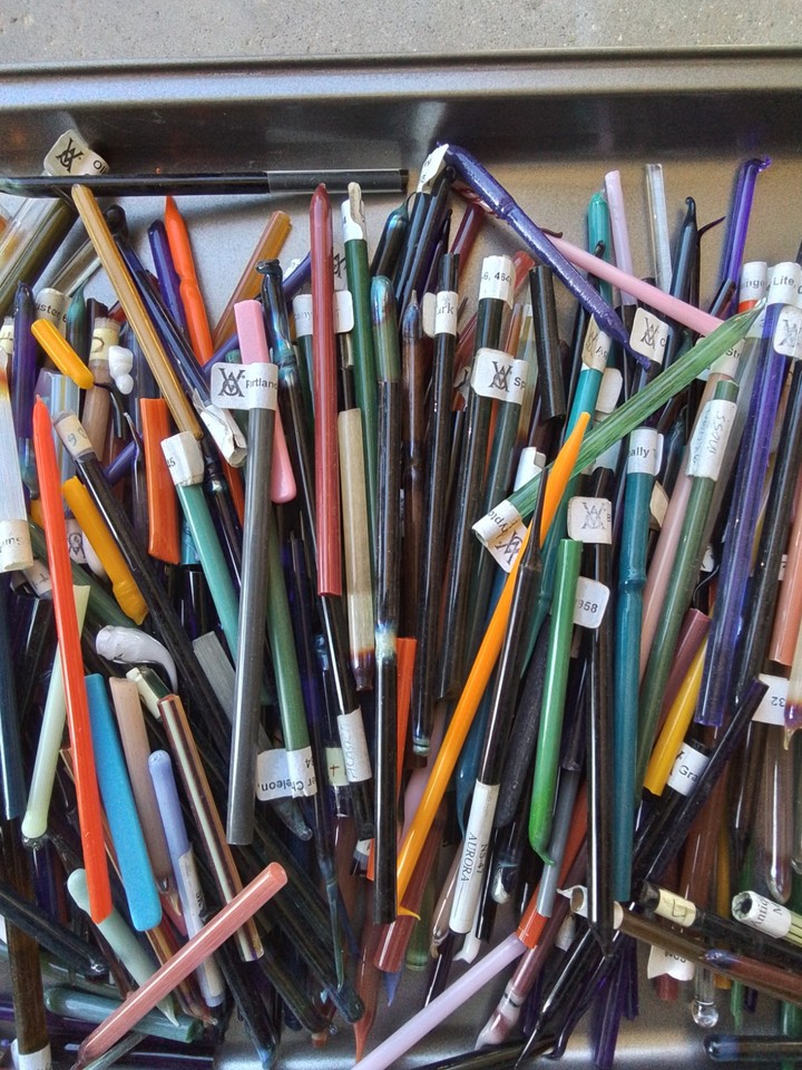 coe33 boro Colored Glass Blowing Rods Lot NORTHSTAR, GA, TAG, MOMKA ...