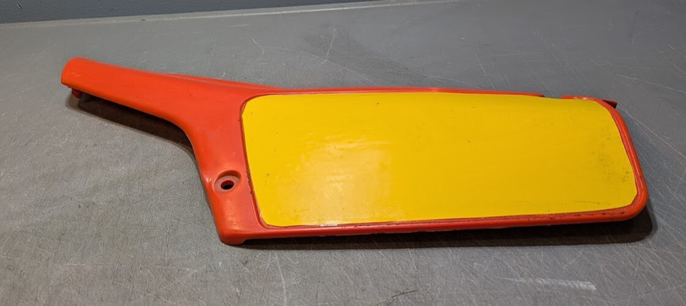 Honda XR200R Left Side Cover Plastic Panel Number Plate OEM 1981-1983 ...