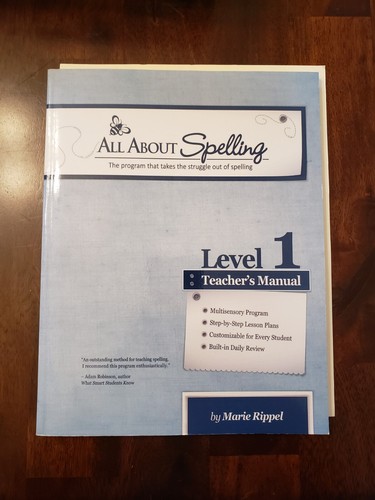 All About Spelling Level 1 Teacher's Manual, cards, dividers, & plastic ...
