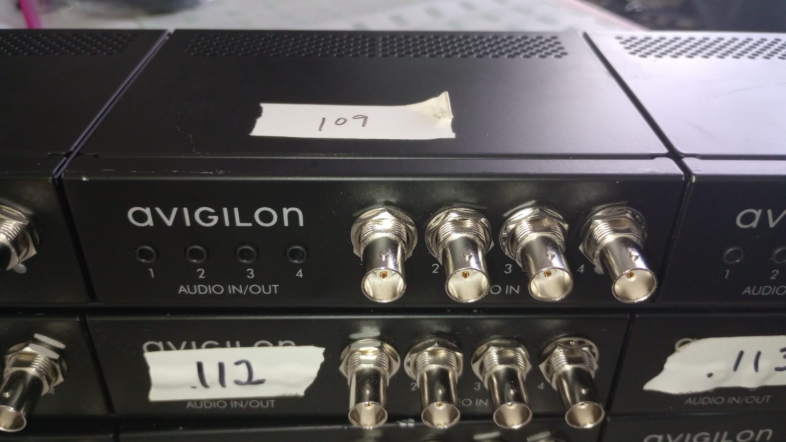 Set of 9 Avigilon ENC-4P-H264 Analog-to-Digital Encoder 4-Port Camera ...