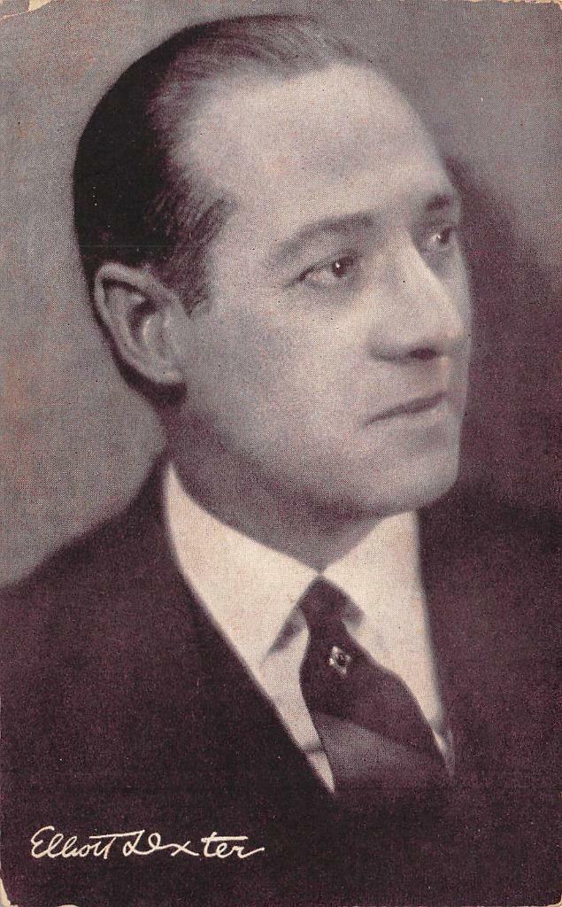ELLIOTT DEXTER Silent Film Actor Movie Star ca 1910s Vintage Postcard ...