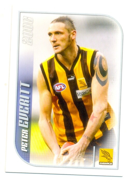 2006 Herald Sun AFL Trading Card 88 - Peter Everitt - Hawthorn | eBay