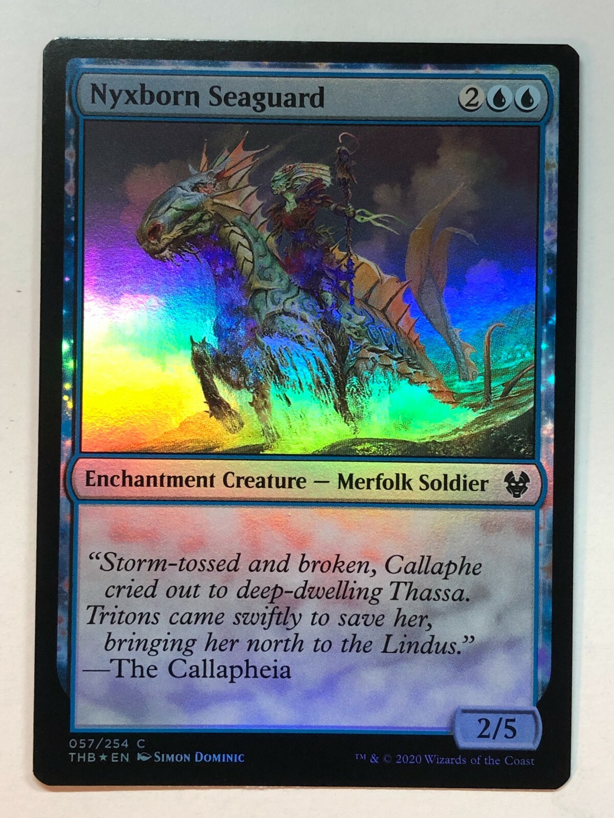 MTG Theros Beyond Death Nyxborn Seaguard 57 Foil NM/M | eBay