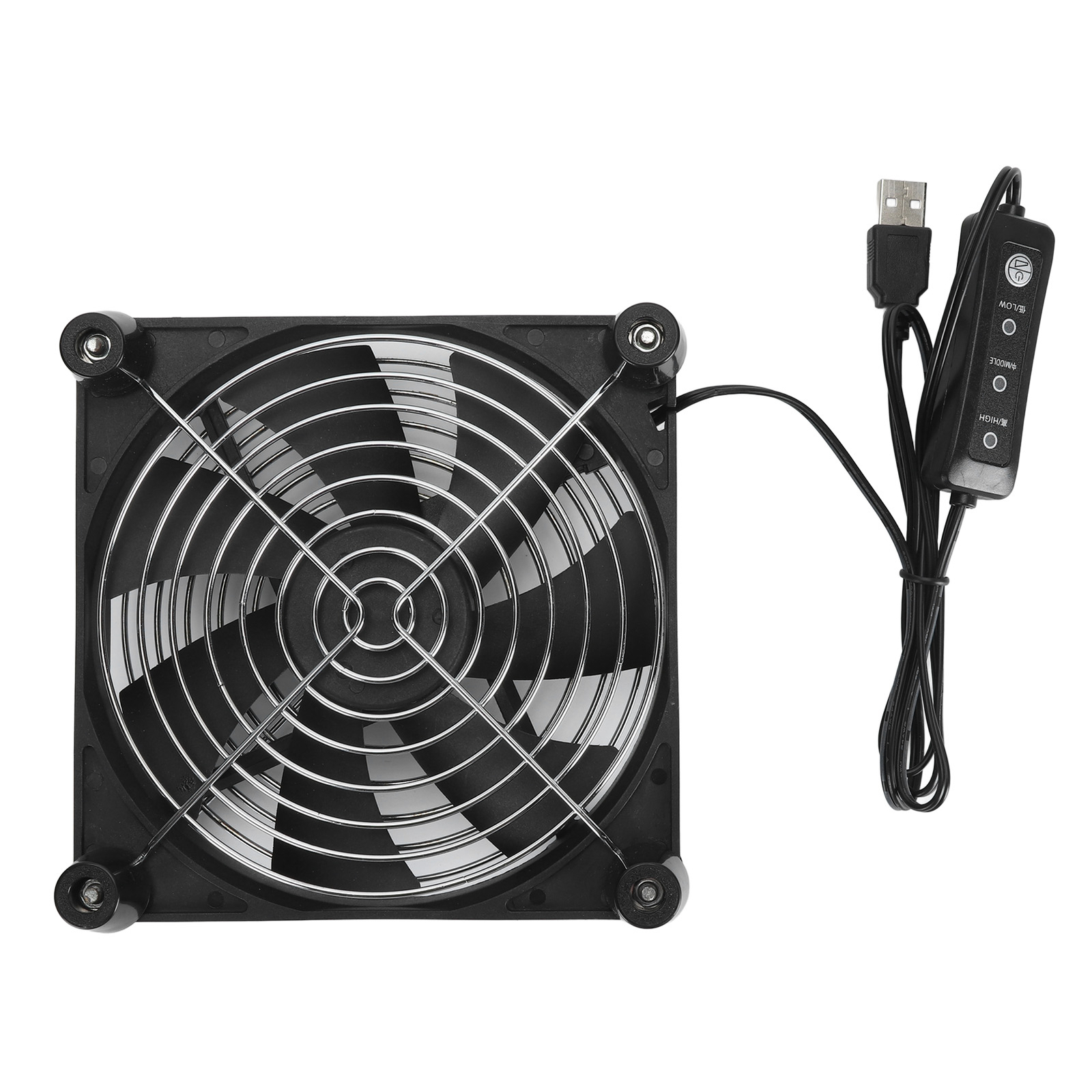 140mm Computer Fan 3 Speed 5V USB Powered 2800RPM Portable Computer ...