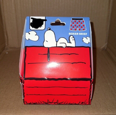 Snoopy Dog House Boxer Brief Peanuts Charlie Brown MENS SIZE S M L XL ...