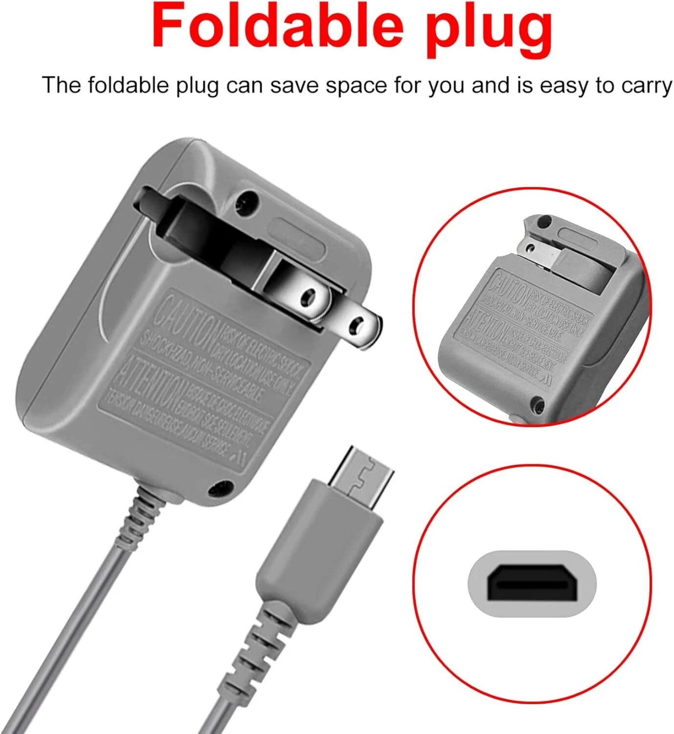 New AC Adapter Home Wall Charger Cable for Nintendo Ds Lite/ DSL/ NDS ...