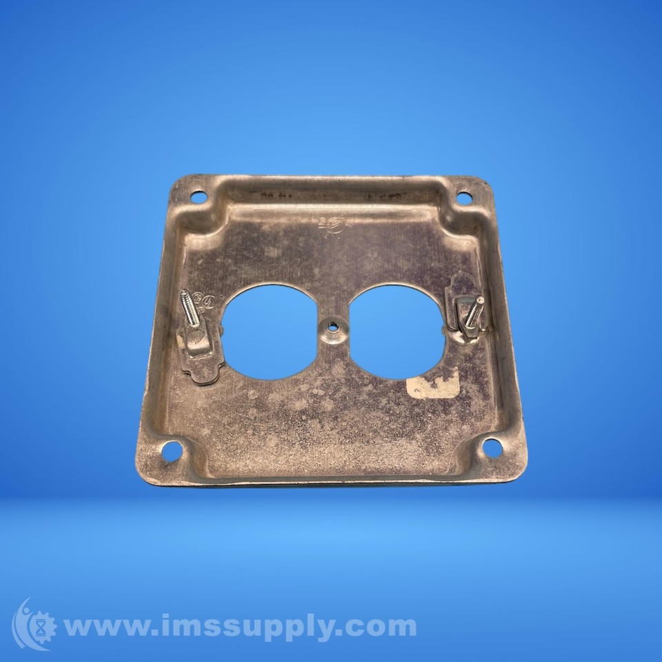Outlet Cover 1 Duplex Receptacle 4x4 Inch Square USIP | eBay UK