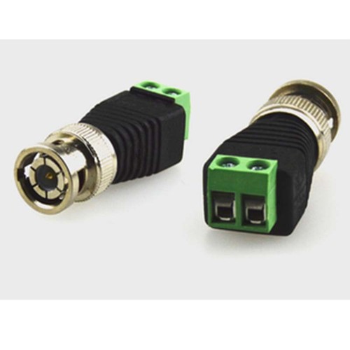 BNC Male TO 2Pin Adapter Camera DVR Connector CCTV New Sx | eBay Australia