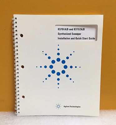 HP / Agilent 83750-90006 83751A/B and 83752A/B Synthesized Sweeper ...