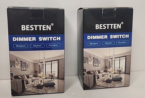 2pack Bestten Dimmer Light Switch - Single Pole or 3-Way for LED | eBay