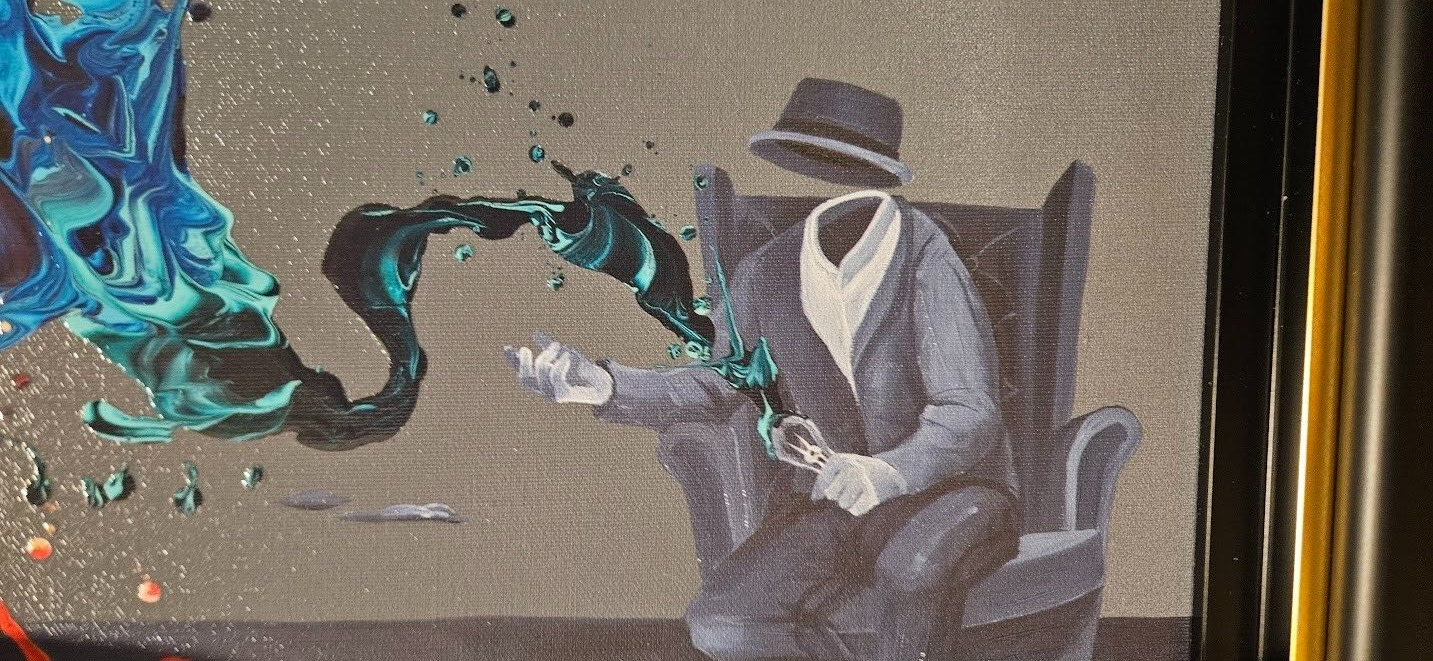 NEW KRE8 "The Battle of the Minds" Hand-Embellished Canvas Signed-COA ...