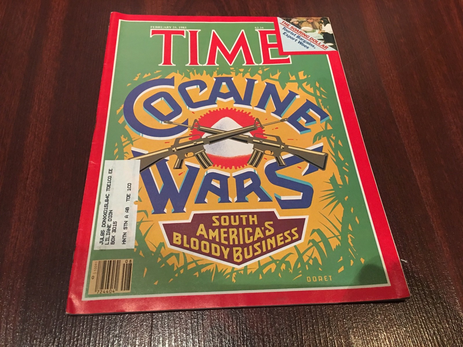 1985 FEBRUARY 25 TIME MAGAZINE - COCAINE WARS | eBay