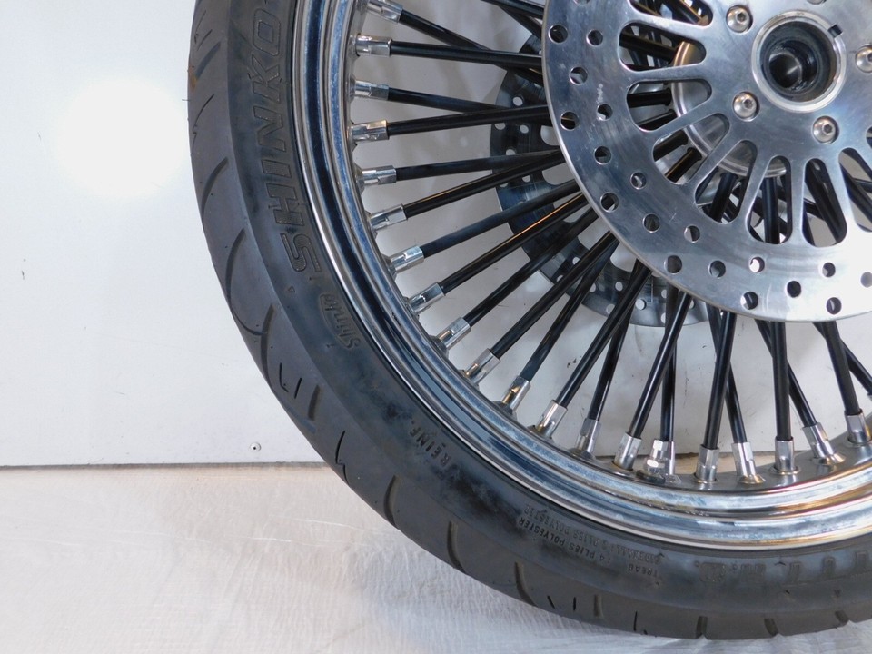 Harley Davidson EVO Touring Electra Glide Chrome Laced Front Wheel Rim ...