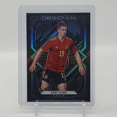 Dani Olmo Electric Neon Blue Flood /12 Base Obsidian Card No. 31 | eBay