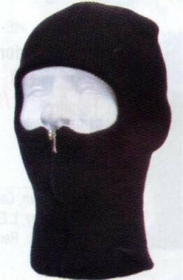 NEW EASY ZIP DOWN KNIT BLACK SKI FACE MASK zipper up balaclava winter ...