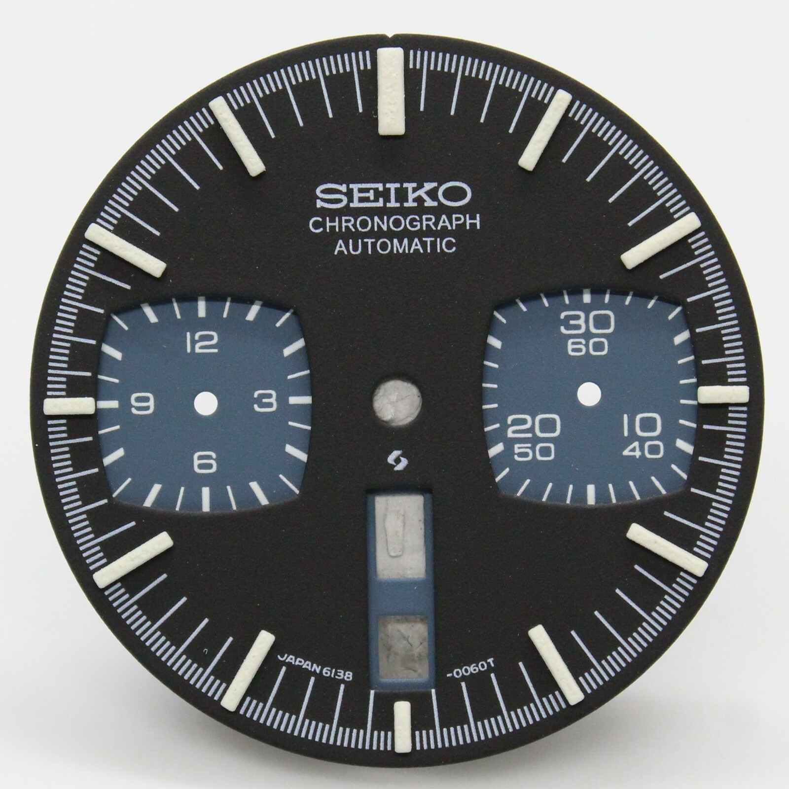 Replacement Dial for Vintage Seiko Bullhead 6138-0040 6138-0049 Black ...