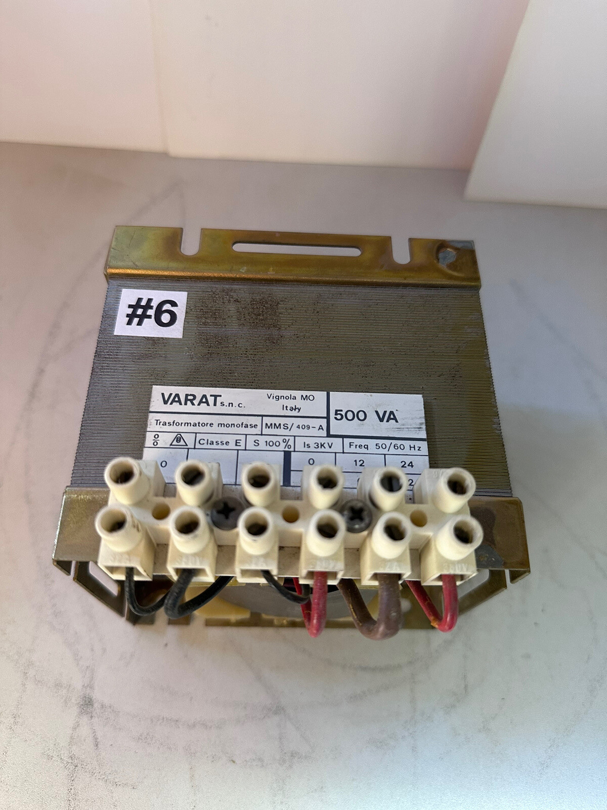 Trafo MMS / 409-A Transformatore monofase 220V 380V 12 24 500 VA VARAT ...