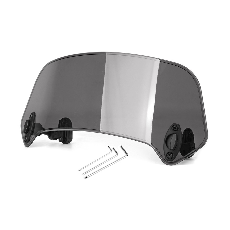 Universal Motorcycle Clip On Wind Deflector Screen Windshield ...