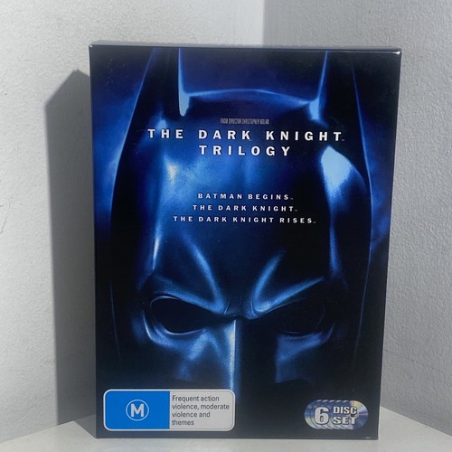 The Dark Knight Trilogy (Box Set, DVD, 2012) Christian Bale - Jan ☀️ ...