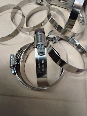 200 pcs ArmorMark Hose Clamps, Abrazaderas Size 56 (4"- 4") Premium ...