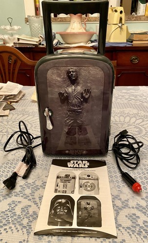 Star Wars Han Solo In Carbonite 4-Liter Mini Fridge Cooler Refrigerator ...